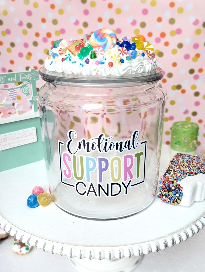 Funny Office Candy Jar With Lid, Therapy Gift for Friend, Emotional ...