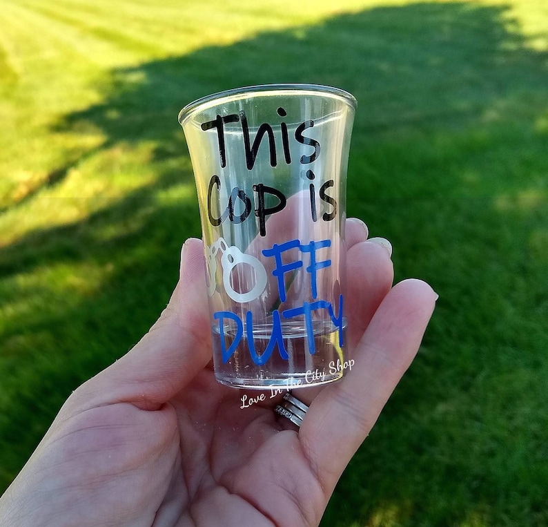 Cop Shot Glass Police Officer Shot Glass Police Shot Glass - Etsy