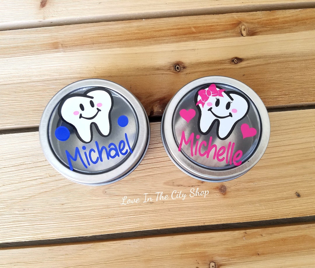Kids Tooth Jar Personalized Tooth Jar Baby Tooth Storage - Etsy