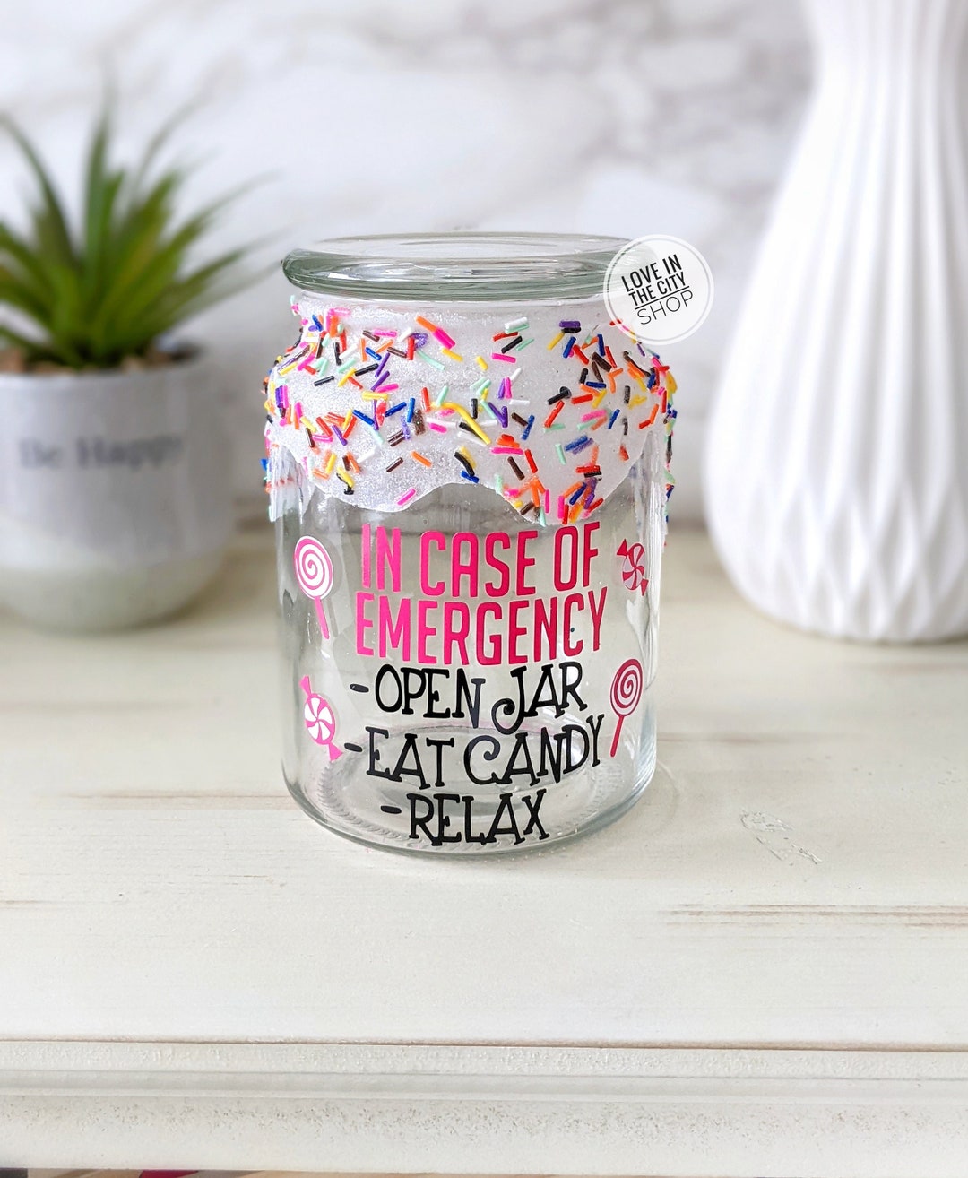 Personalized Funny Desk Candy Jar, Custom Chocolate Jar, Retirement ...