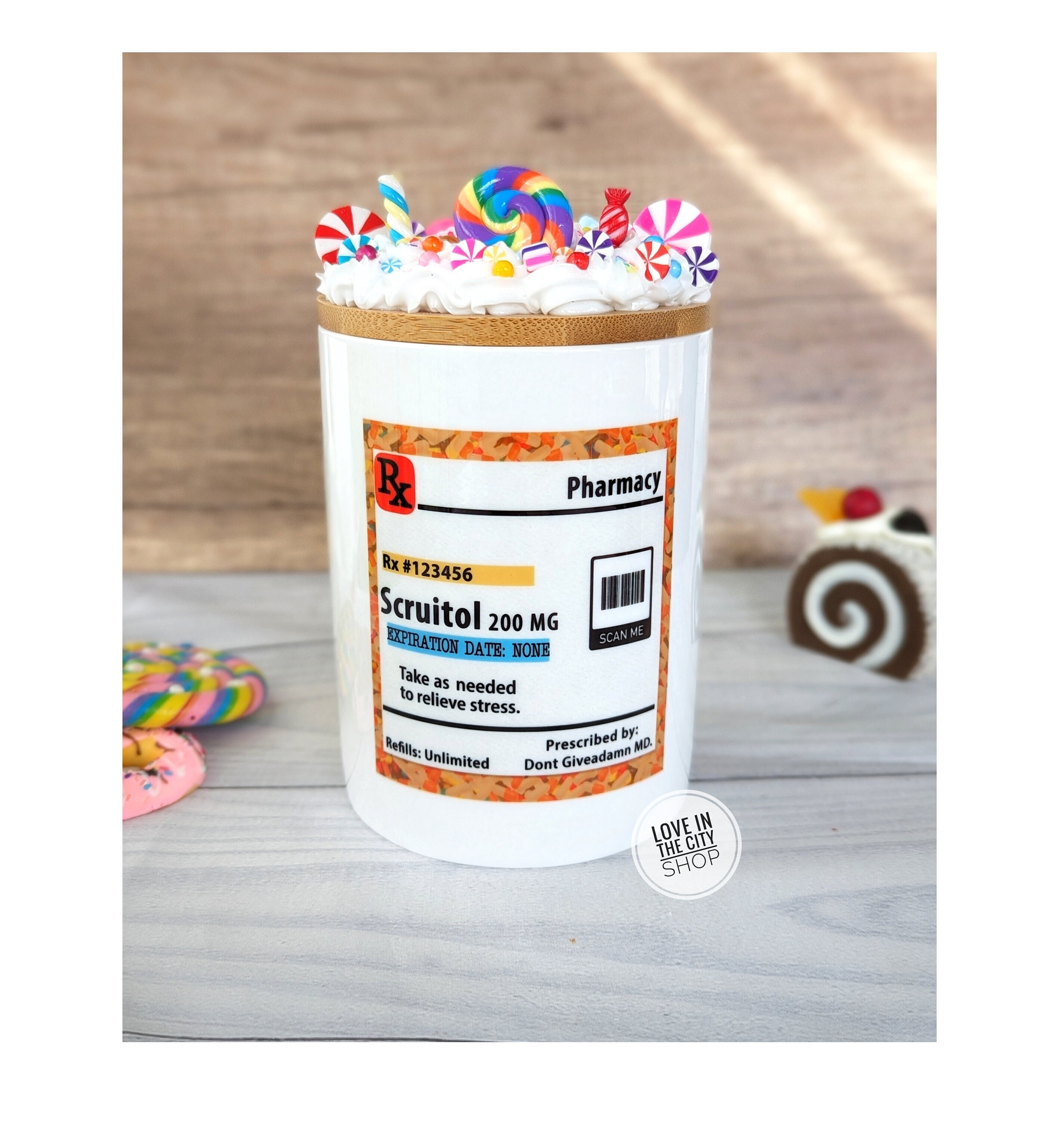 Funny Candy Jar With Lid, Candy Label Candy Jar for Party, Food Label ...