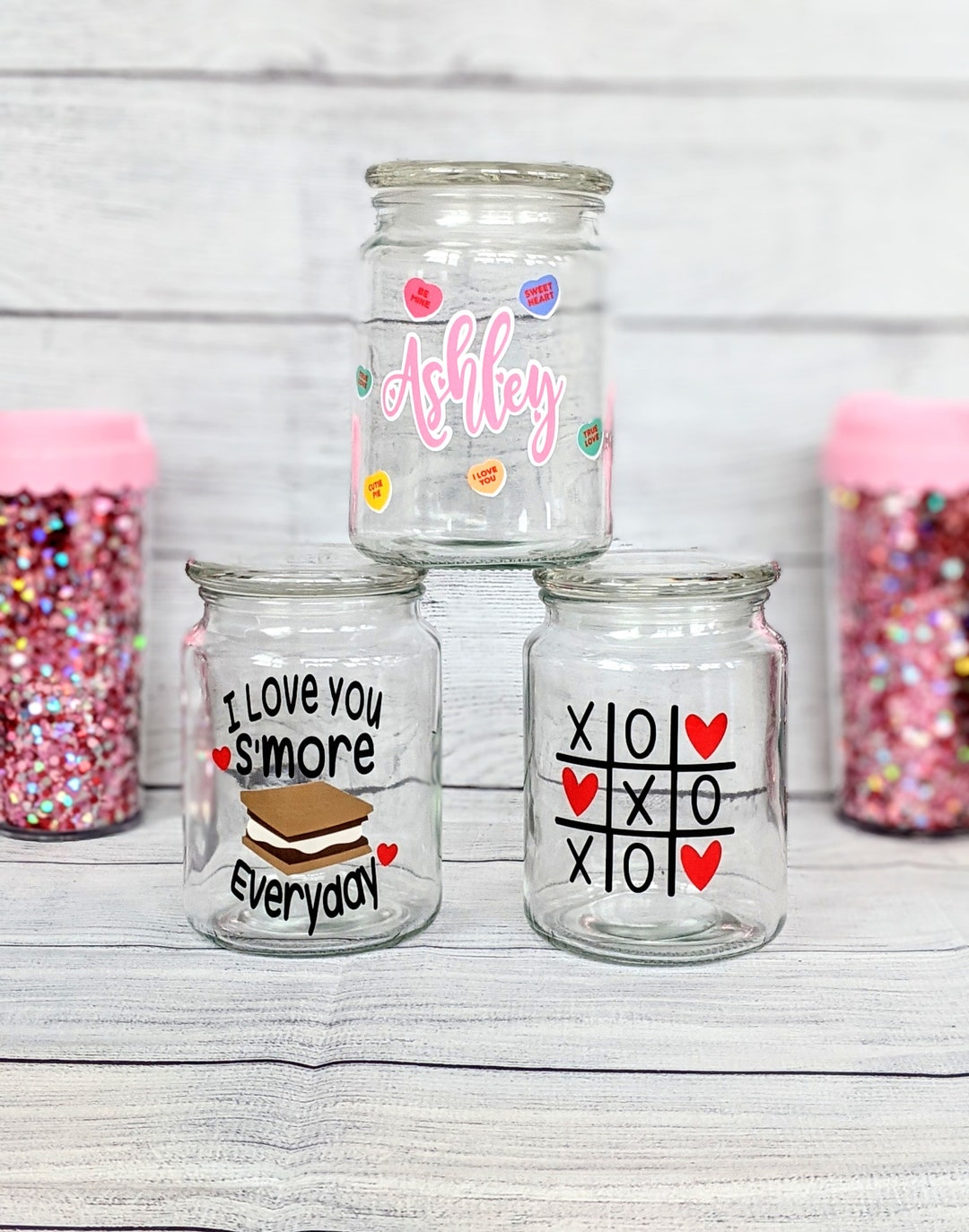 Valentine's Day Candy Jar, Custom Candy Jar, Custom Valentine's Decor ...