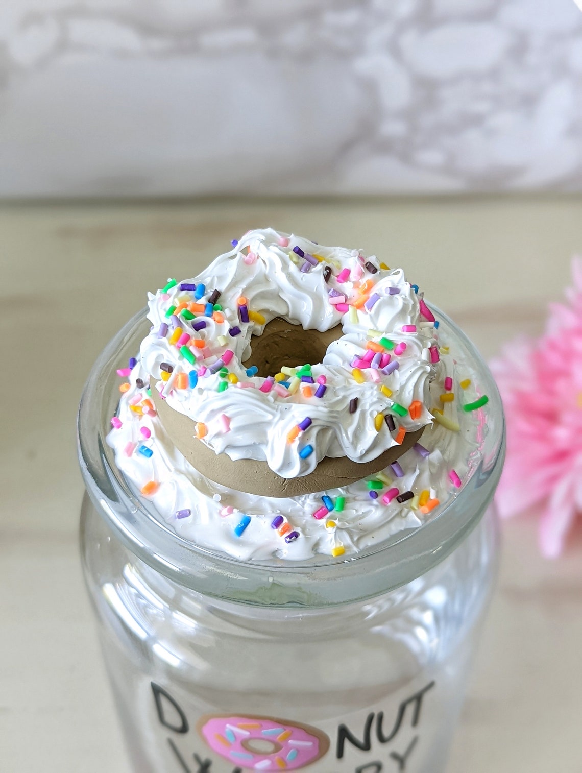 Custom Candy Jar Personalized Candy Jar Donut Decor Donut - Etsy