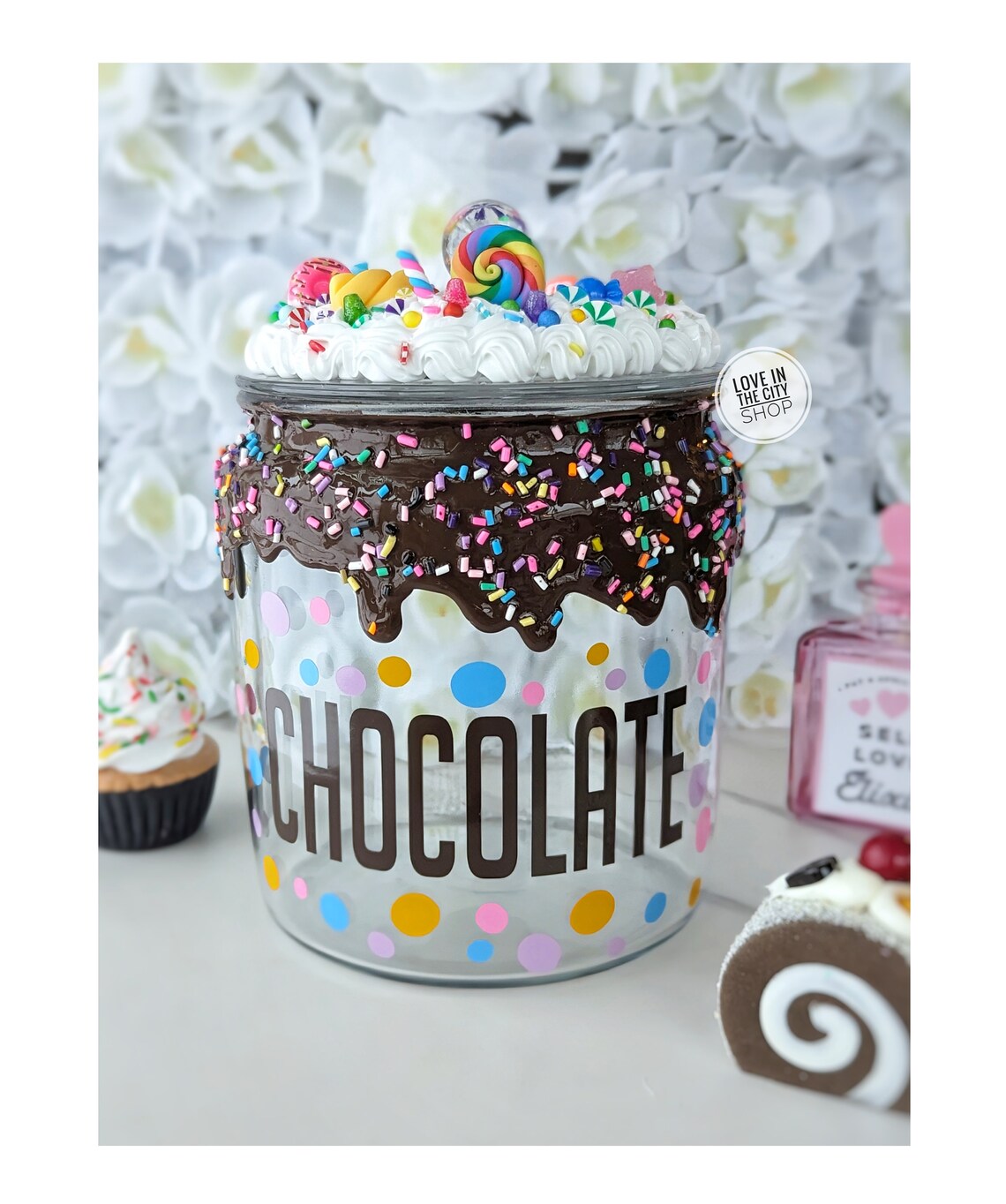 Personalized Funny Glass Candy Jar for Emotional Support, Custom Office ...