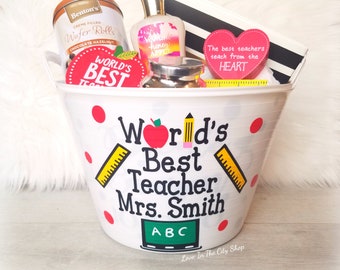 Teacher Gift Basket - Etsy