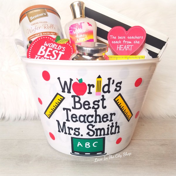 Teacher Gift Basket - Etsy