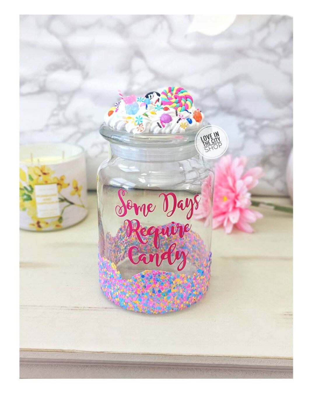 Personalized Custom Candy Jar, Friend Candy, Jar, Boss Candy Jar ...