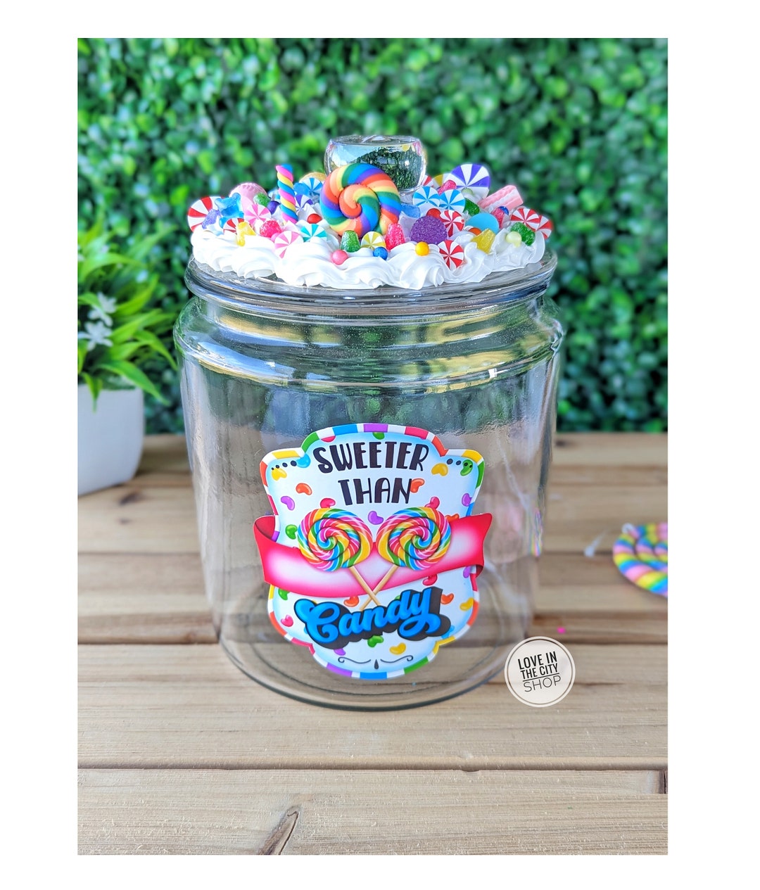Personalized Glass Candy Jar for Emotional Support, Motivational ...