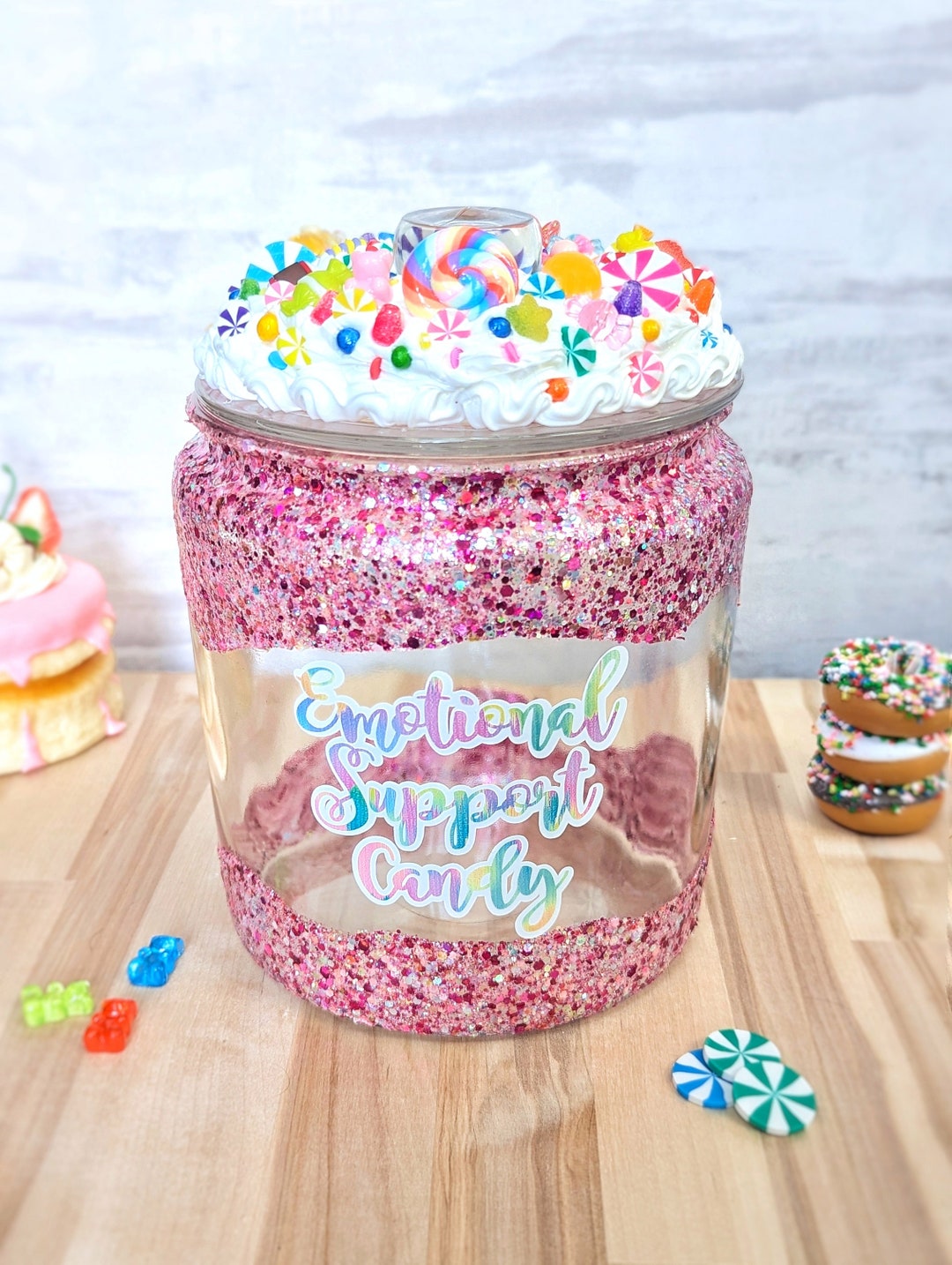 Personalized Emotional Support Candy Jar for Therapist Gift, Teacher ...