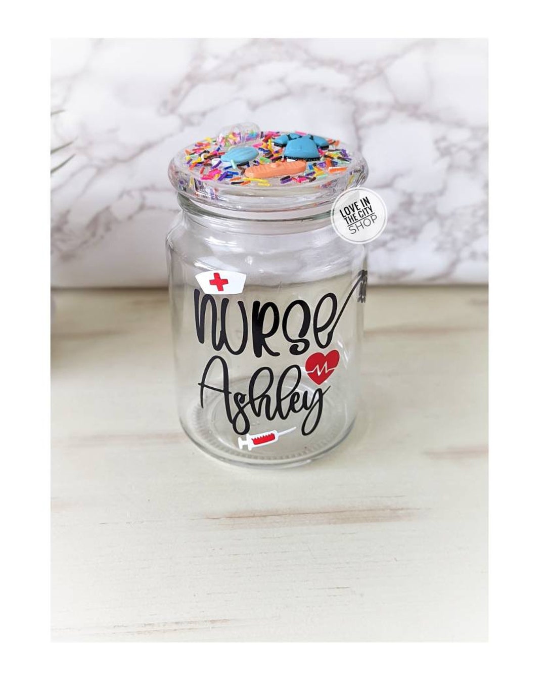 Nurse Candy Jar, Custom Nurse Gift, Nurse Graduate, Custom Candy Jar ...