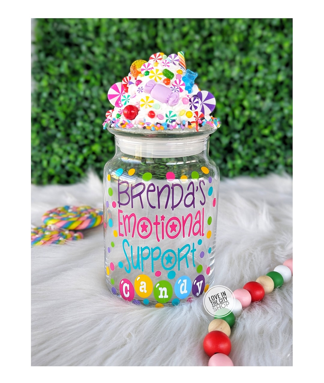 Funny Glass Candy Jar With Lid, Motivational Candy Bowl, College Gift ...