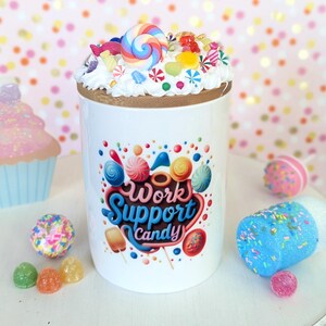 Funny Therapy Candy Jar, Motivational Gift, Custom Office Desk Candy ...
