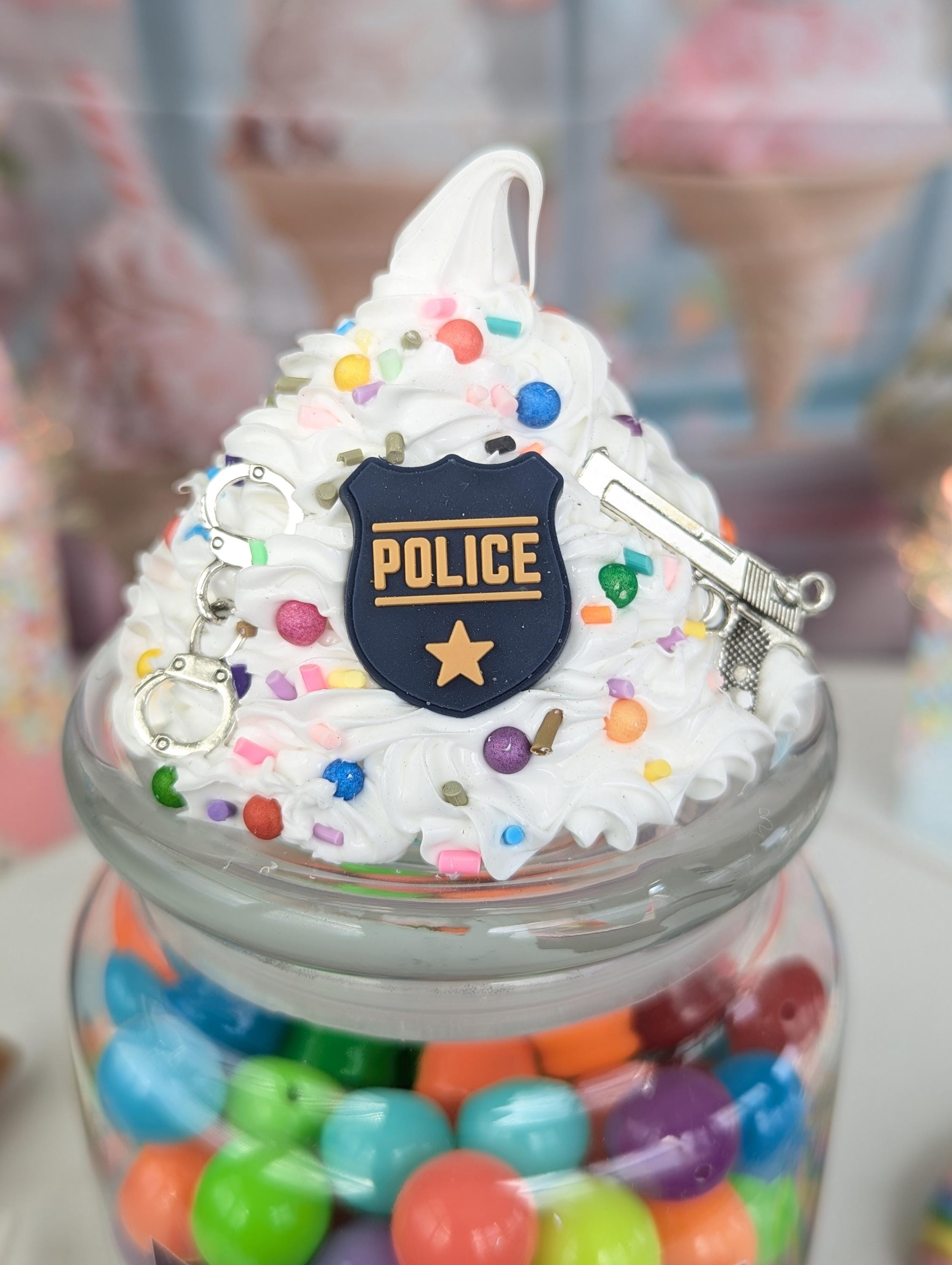 Personalized Police Officer Candy Jar, Detective Retirement Gift, Funny ...