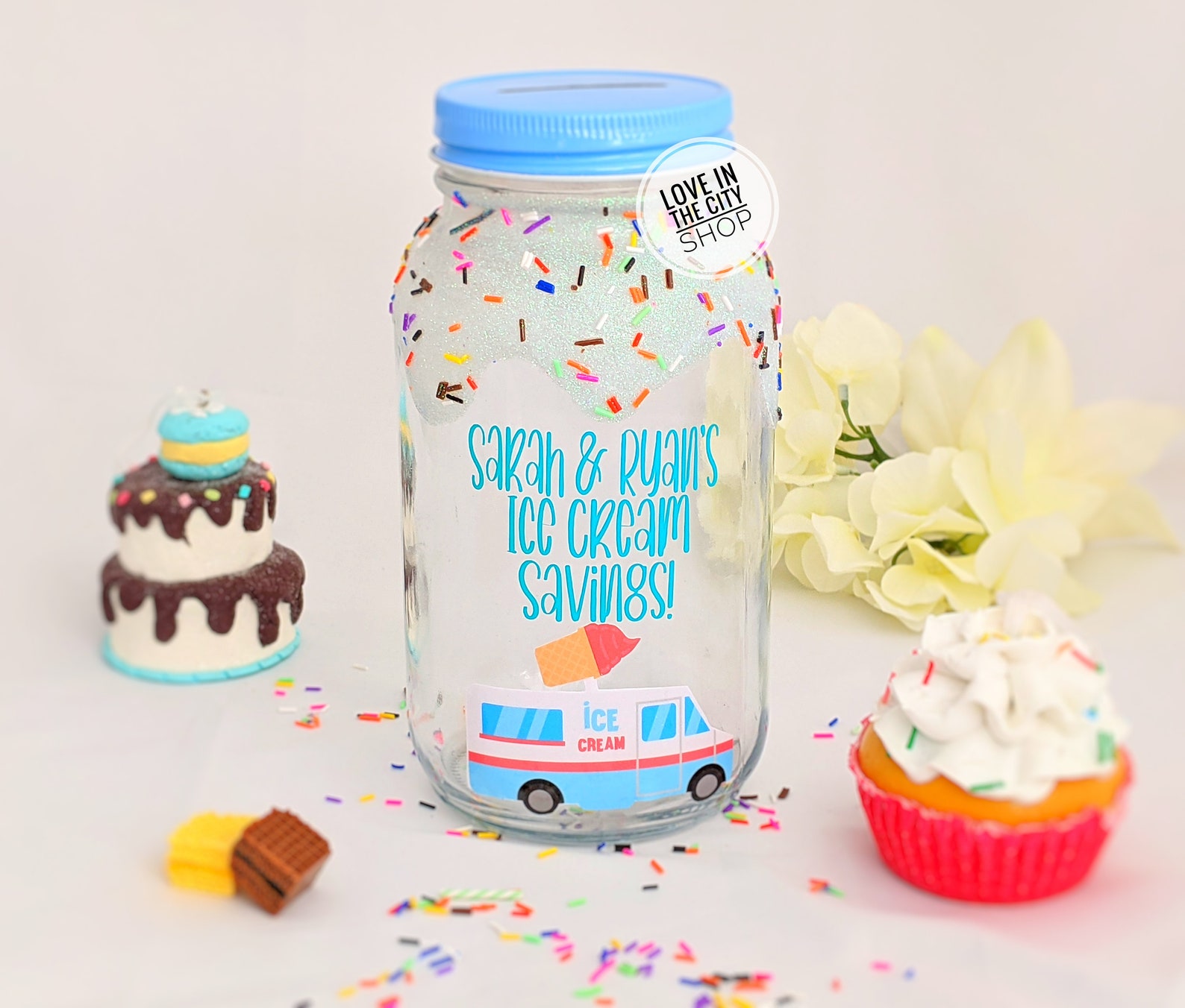 Ice Cream Truck Bank, Ice Cream Bank, Ice Cream Savings, Summer Bank ...