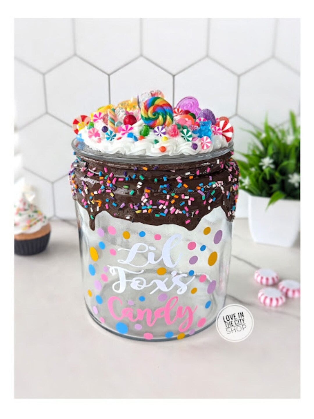 Personalized Funny Glass Candy Jar for Emotional Support, Custom Office ...