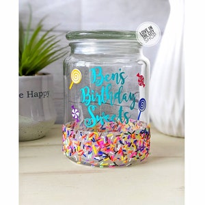Custom Candy Jar Personalized Candy Jar Friend Candy Office - Etsy