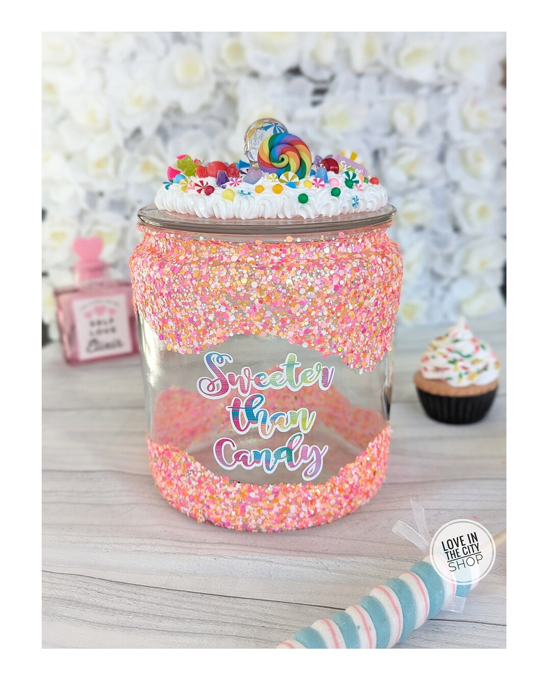 Custom Glass Candy Jar With Whipped Cream Candy Lid, Custom Cookie Jar ...