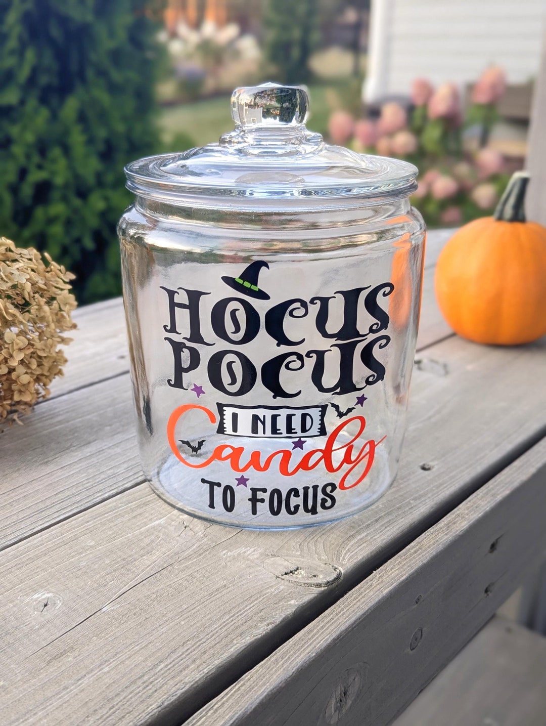 Halloween Cookie Jar, Halloween Jar, Halloween Candy Jar, Halloween ...