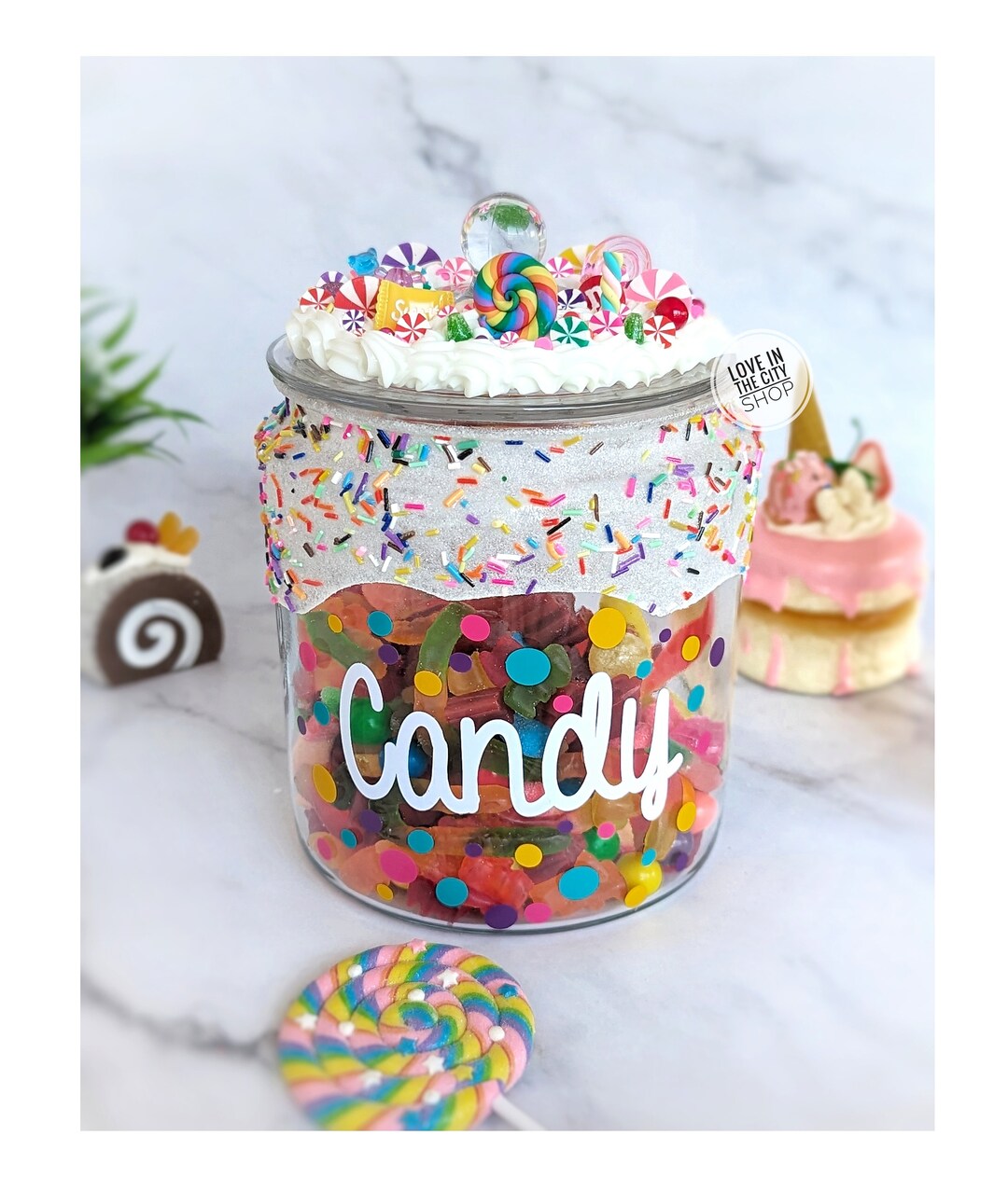 Personalized Funny Glass Candy Jar for Emotional Support, Custom Office ...