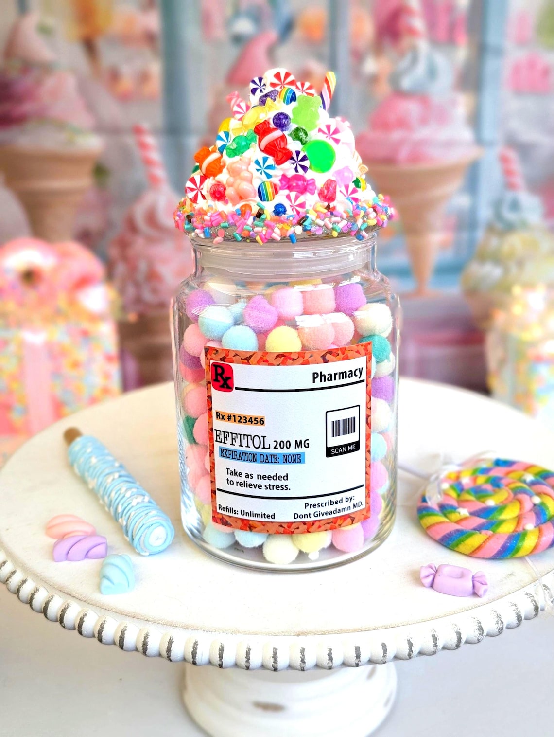 Funny Label Candy Jar With Lid, Therapist Gift, Psychiatrist Gift, Boss ...