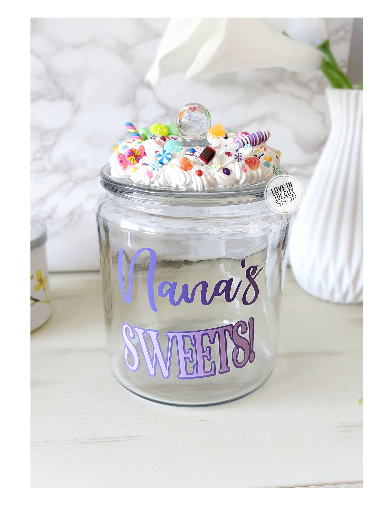 Personalized Candy Jar Custom Glass Treat Jar Glass Candy - Etsy