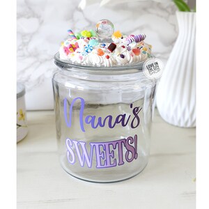 Personalized Candy Jar Custom Glass Treat Jar Glass Candy - Etsy
