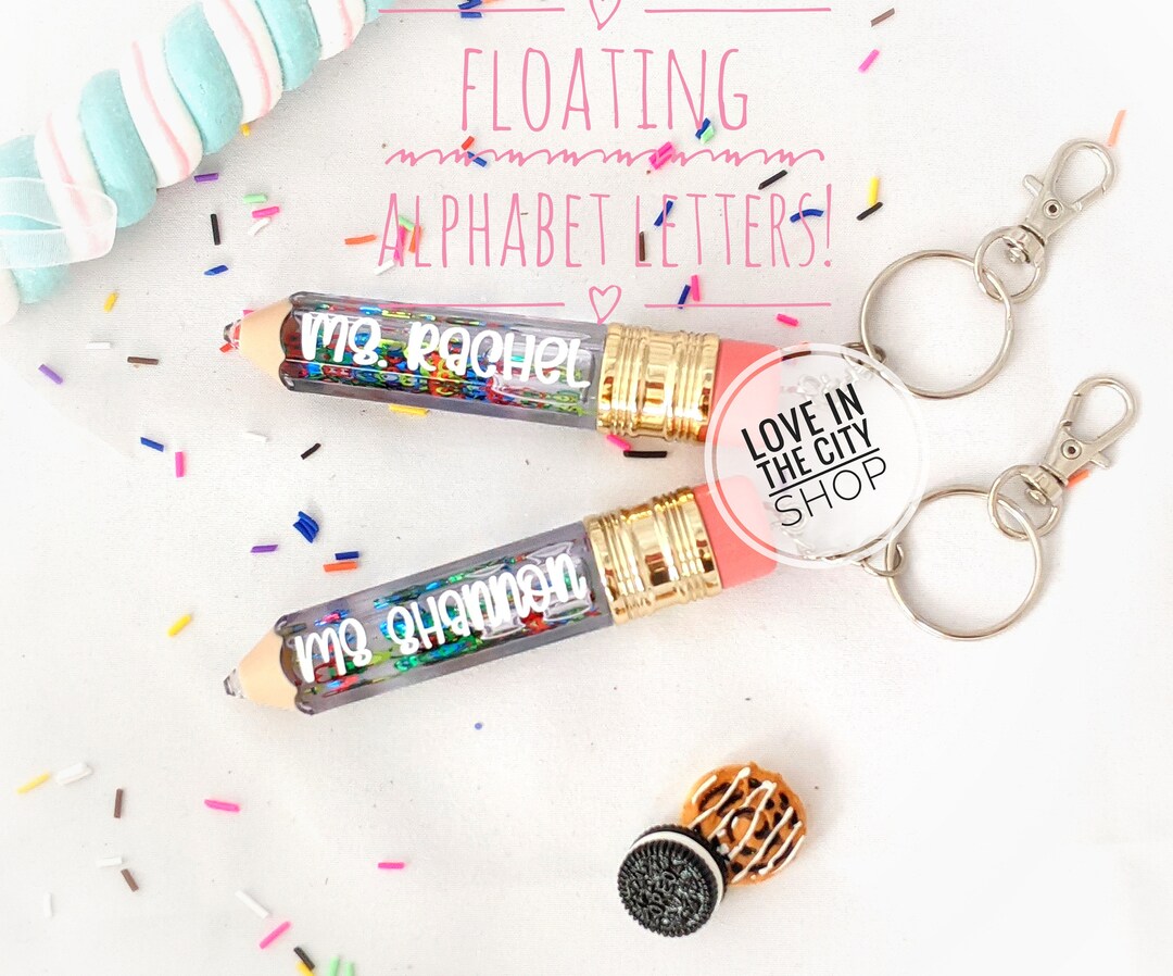 Teacher Keychain, First Year Teaching, Glitter Keychain, Daycare Gift ...