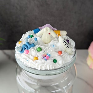 Nurse Candy Jar With Lid, Custom Candy Label Jar, Nurse Graduation Gift ...