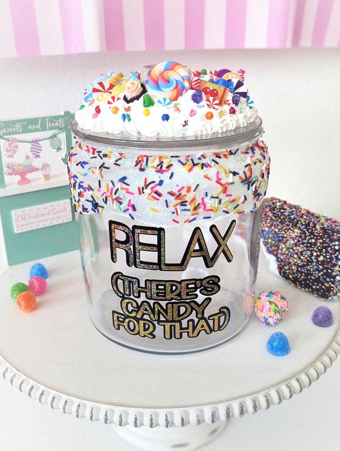 Personalized Office Candy Jar for Receptionist Desk, Sarcastic Gift for ...