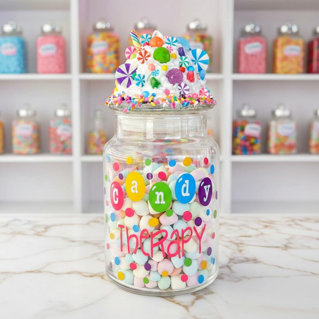 Funny Glass Candy Jar With Lid, Motivational Candy Jar, Therapist Gift ...