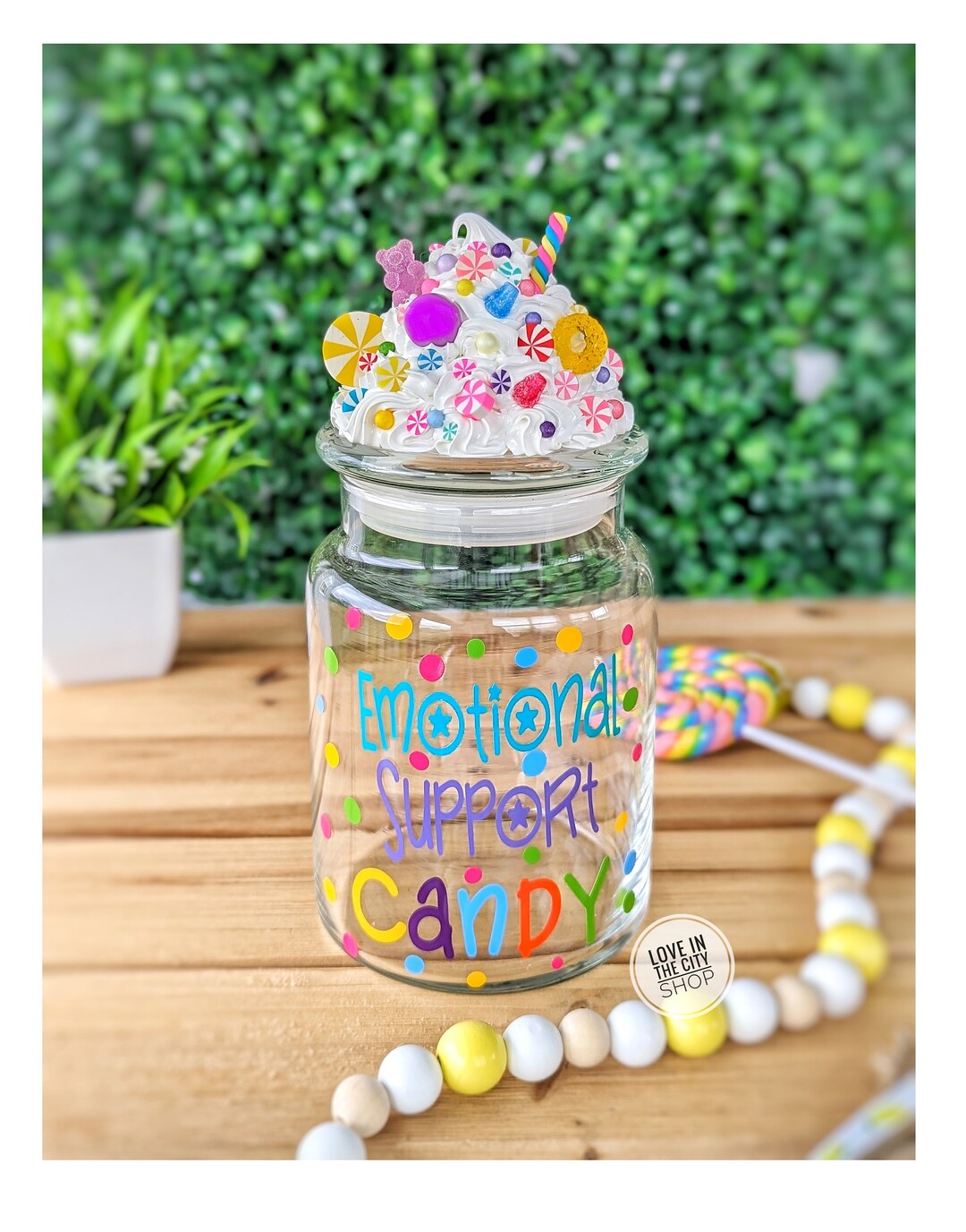 Funny Glass Candy Jar With Lid, Motivational Candy Jar, Therapist Gift ...