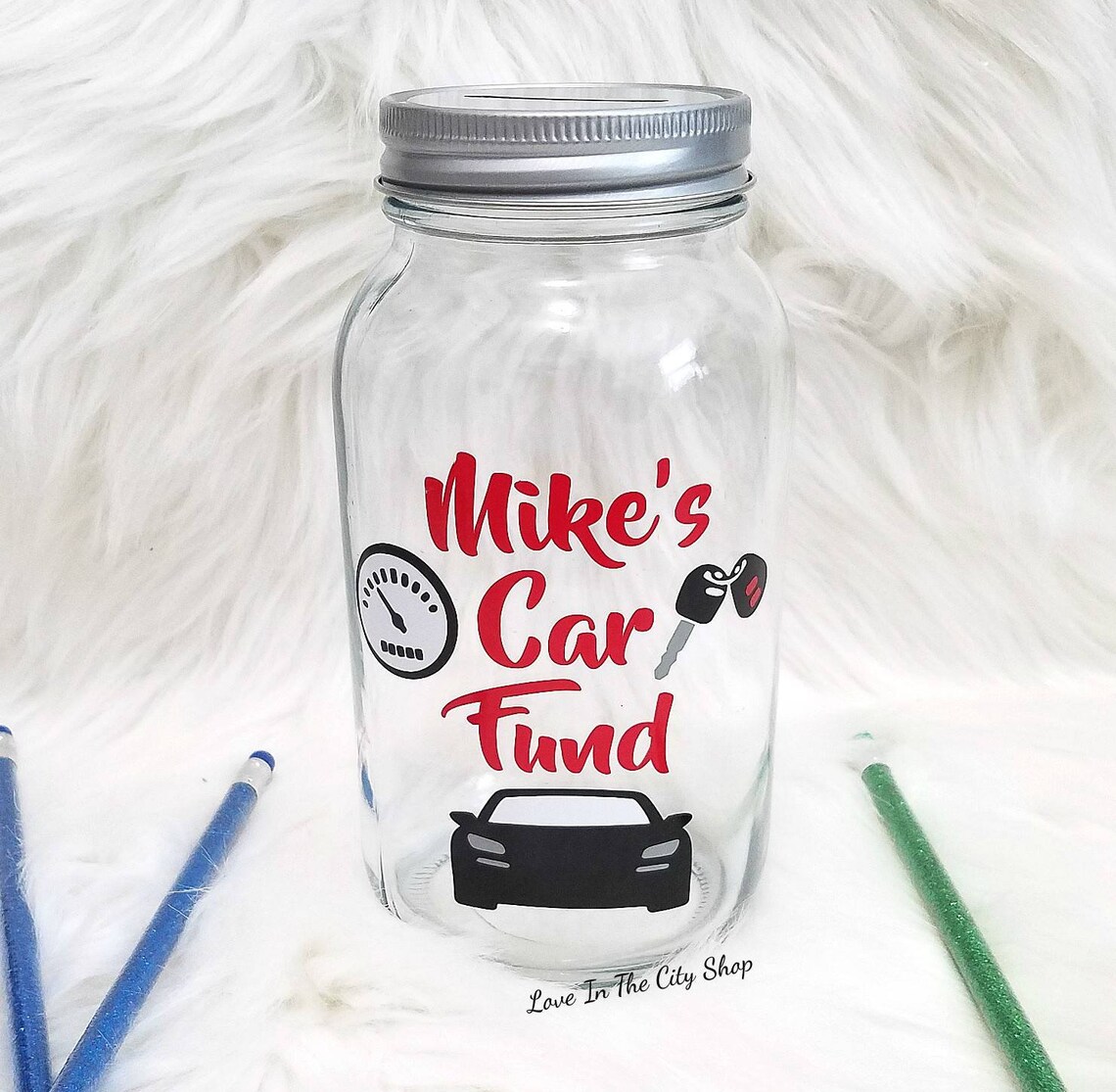 Car Funds Car Bank Car Savings Bank New Car Fund Custom - Etsy
