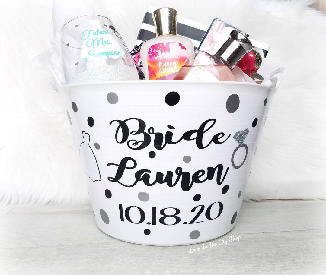 Bride Gift Basket, Wedding Gift Basket, Bachelorette Gift Basket ...