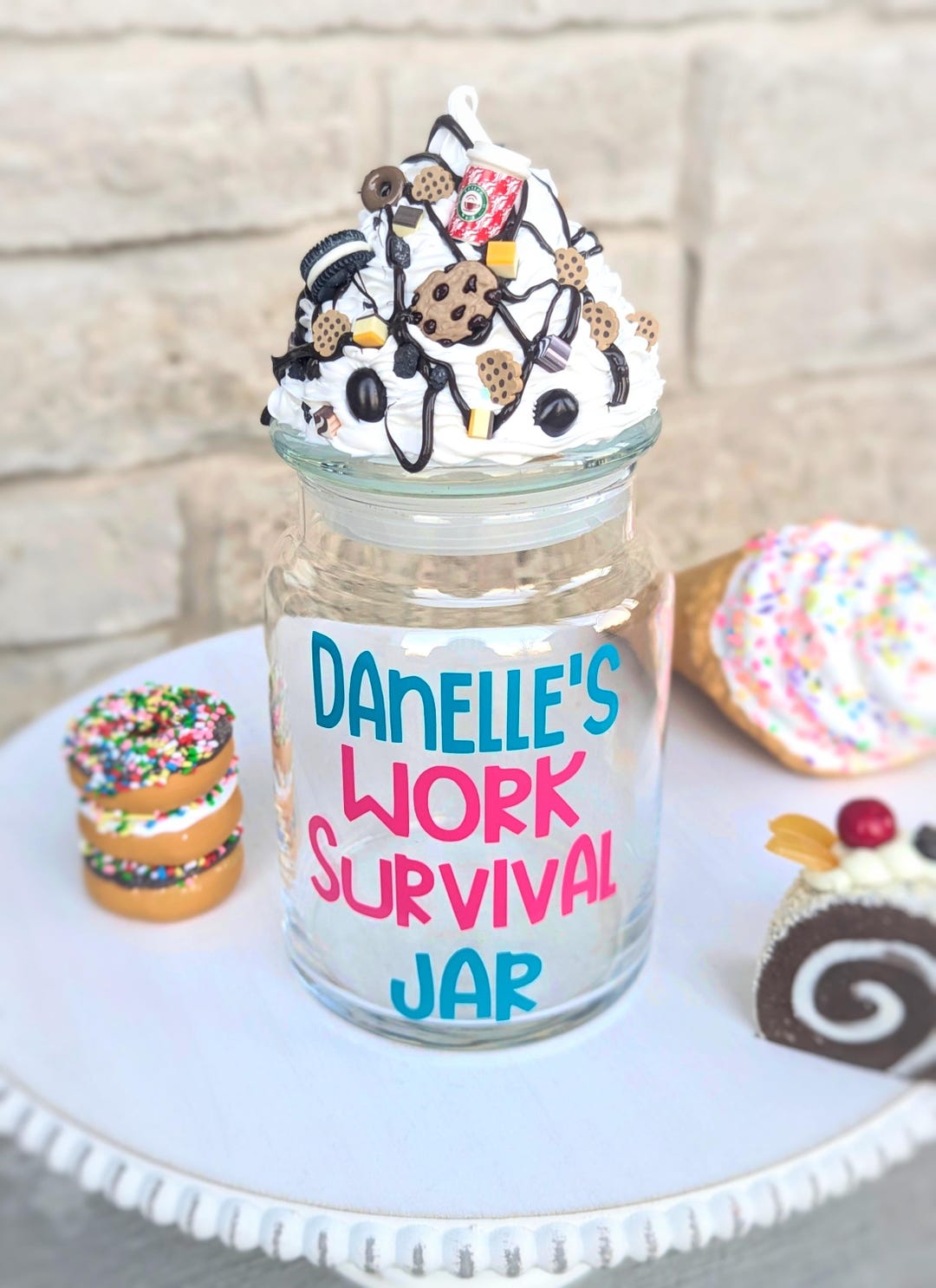 Custom Candy Jar, Work Candy Jar, Co-worker Gift, Sweets Jar, Treat Jar ...