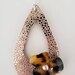 Peachy Pebbles Teardrops Are Big Leather Hoops Blooming With - Etsy