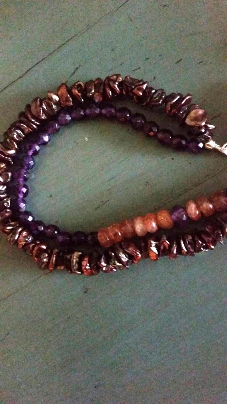 Sinuous Queensland Boulder Opal on Sculpted Silver, Strands of Bronze ...