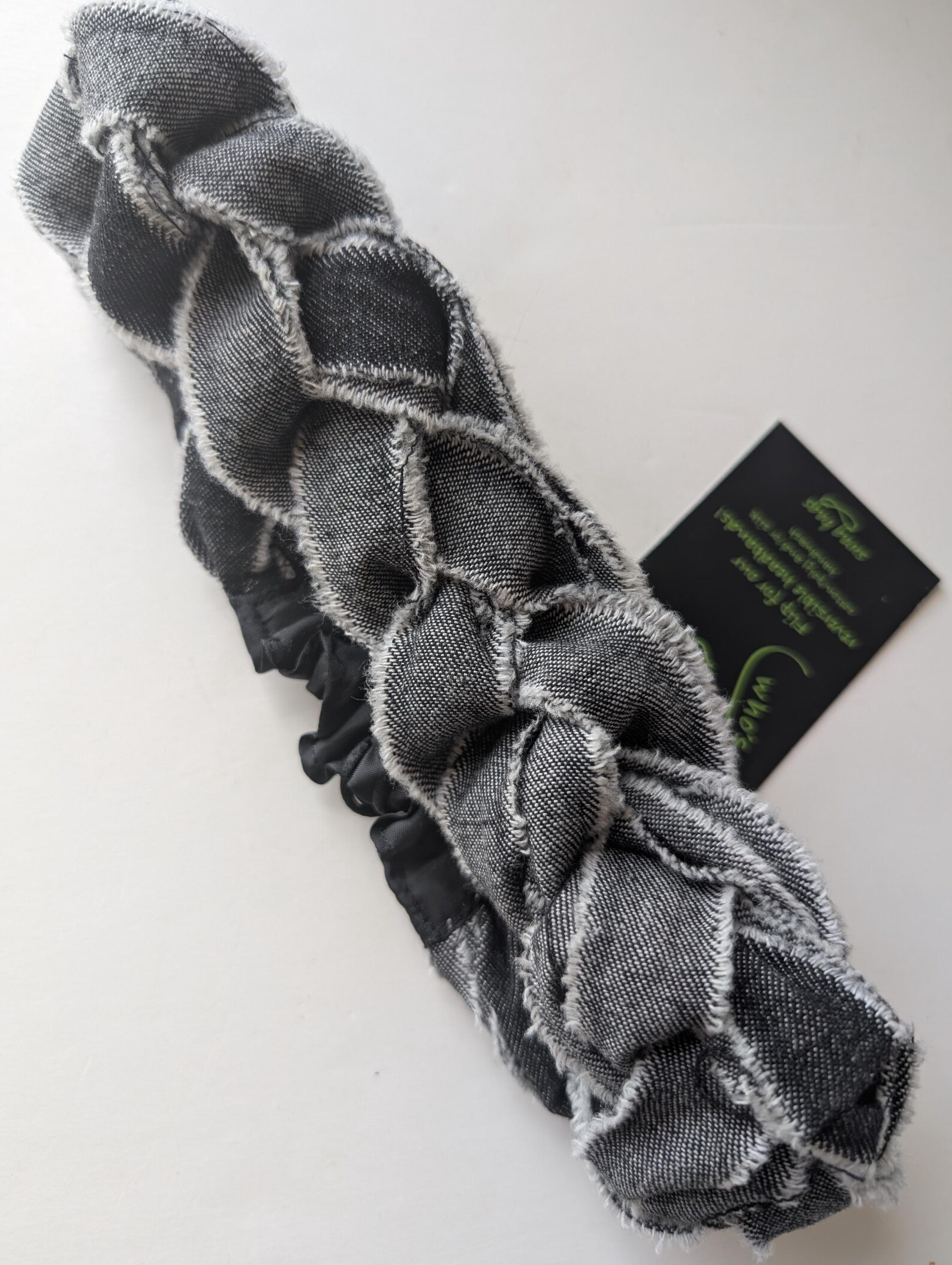 Now for Something Completely Different! A Frayed Black Denim Braided ...