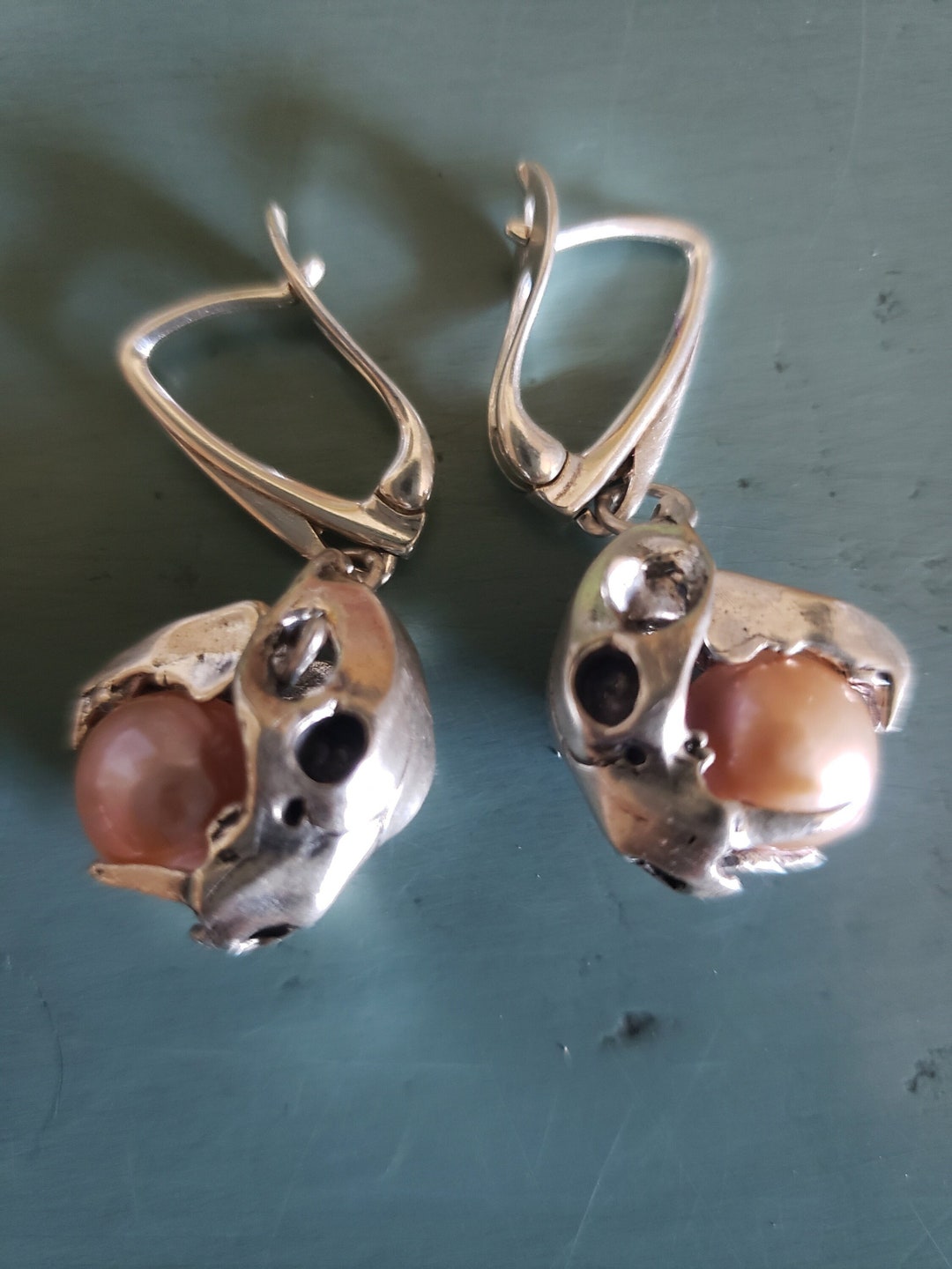 Sterling Silver Bob Burkett Design Smilodon Sabertooth Skulls With ...