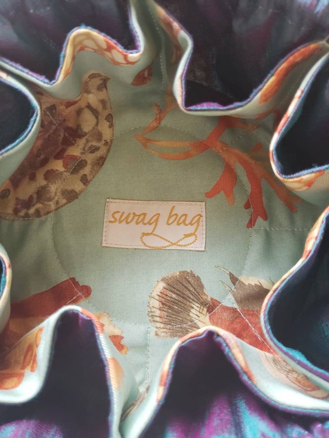 Seashells by the Sea Swag Bag Collects Tidepool Finds on Soft Aqua ...