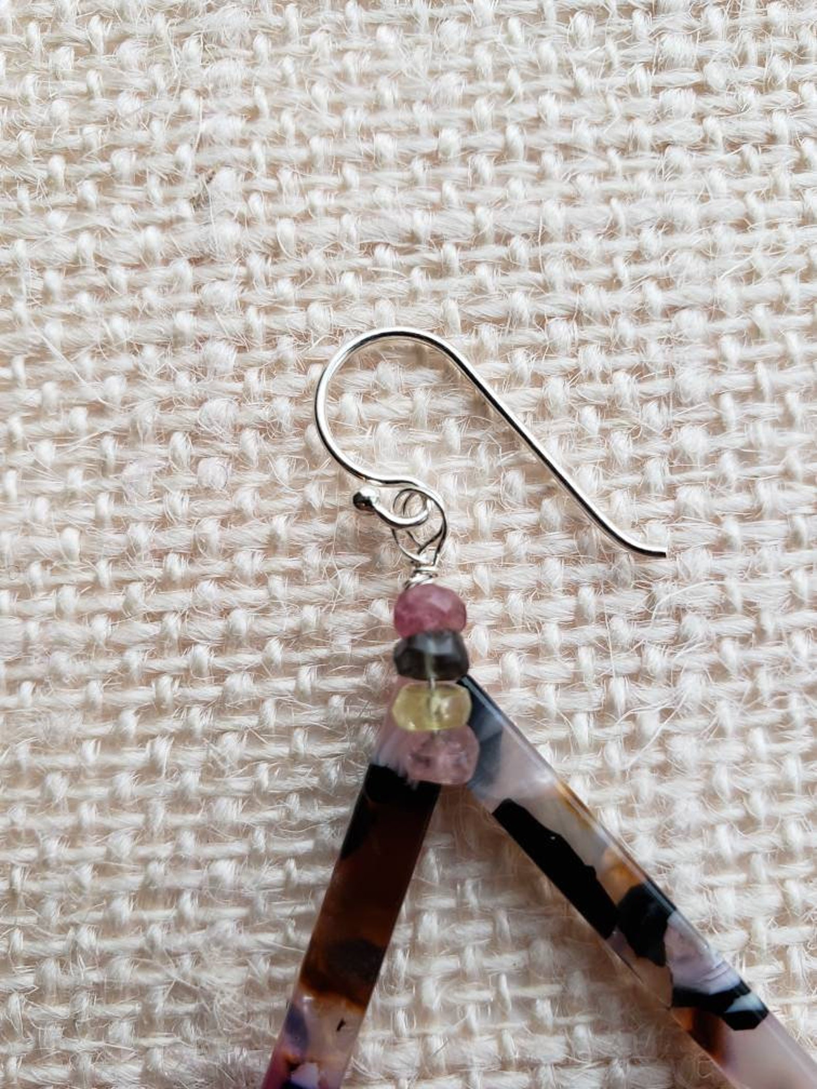 Equilateral Earrings Are Colorful Faux Tortoiseshell Open Triangles ...