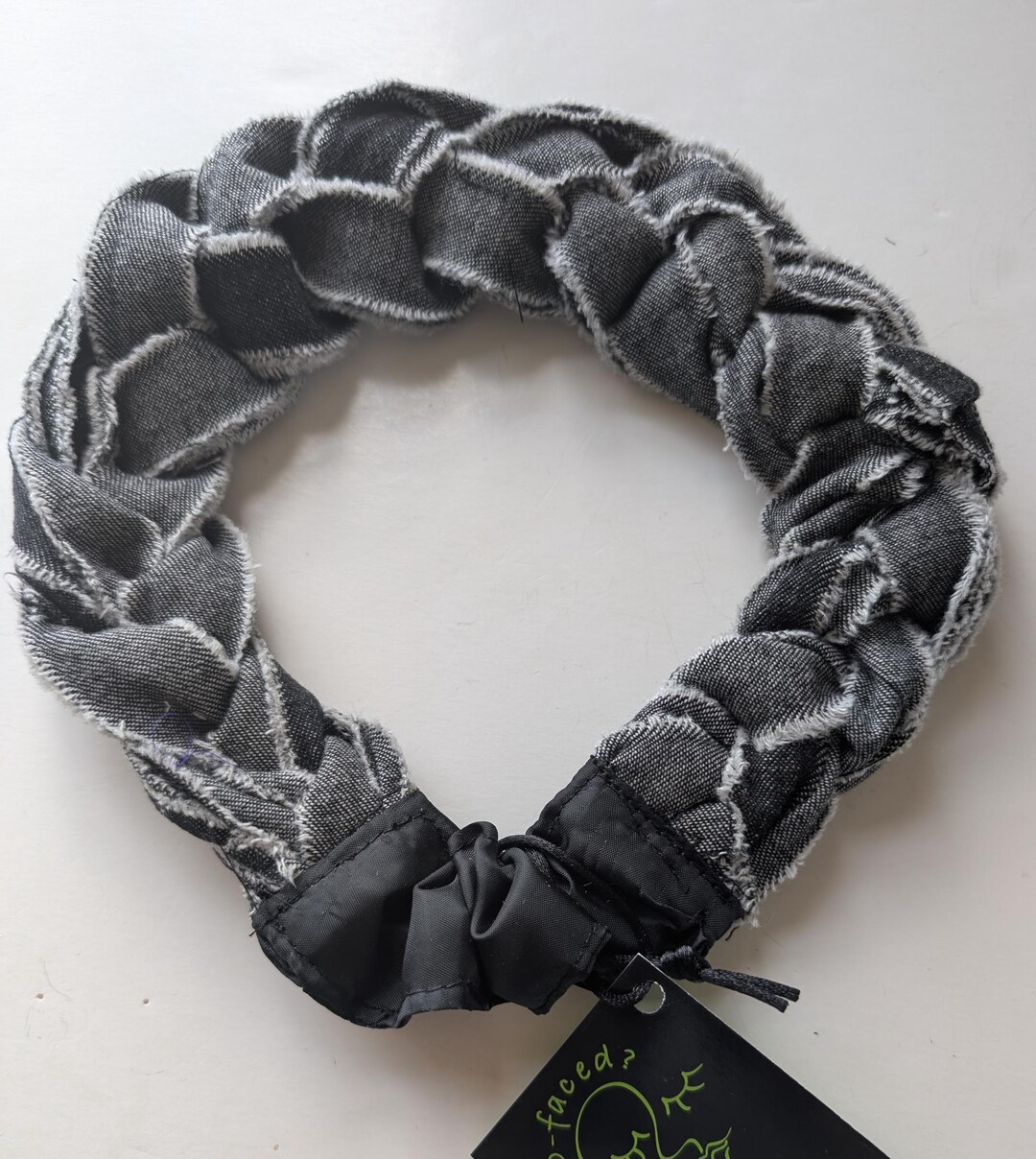 Now for Something Completely Different! A Frayed Black Denim Braided ...