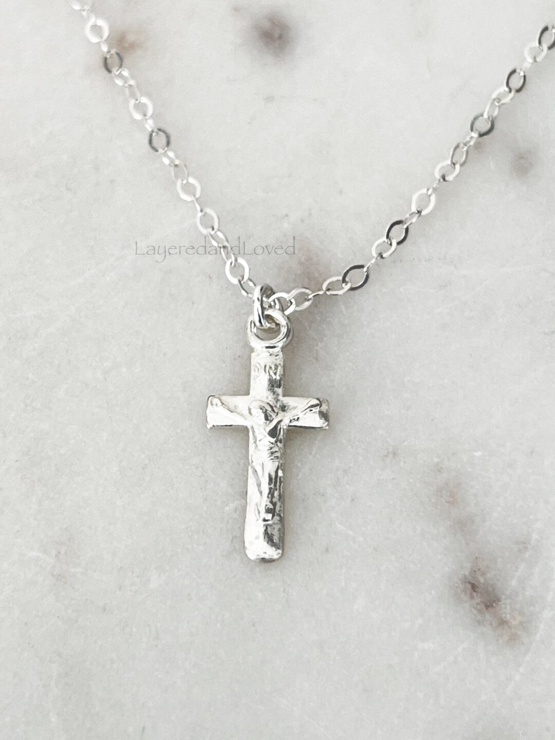 Children Crucifix Necklace: Communion Gift, Child or Adult, Sterling ...