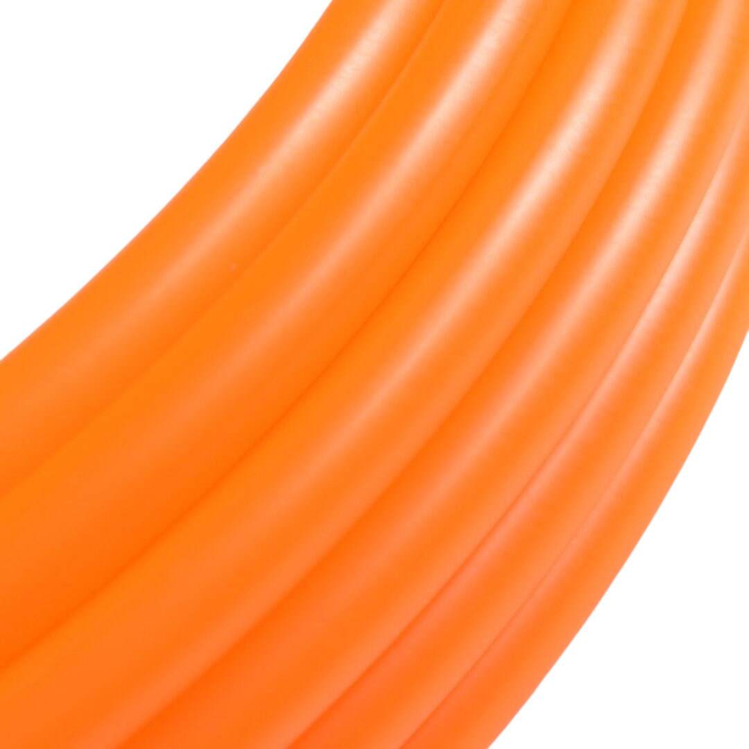 UV Orange Polypro Hoop / Travel Hula Hoop With Push Button Connector ...