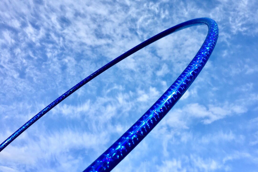 Royal Blue Prismatic Taped Travel Hula Hoop / Fully Taped Performance ...