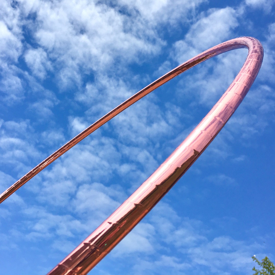 Rose Gold Metallic Taped Travel Hula Hoop / Fully Taped Performance ...