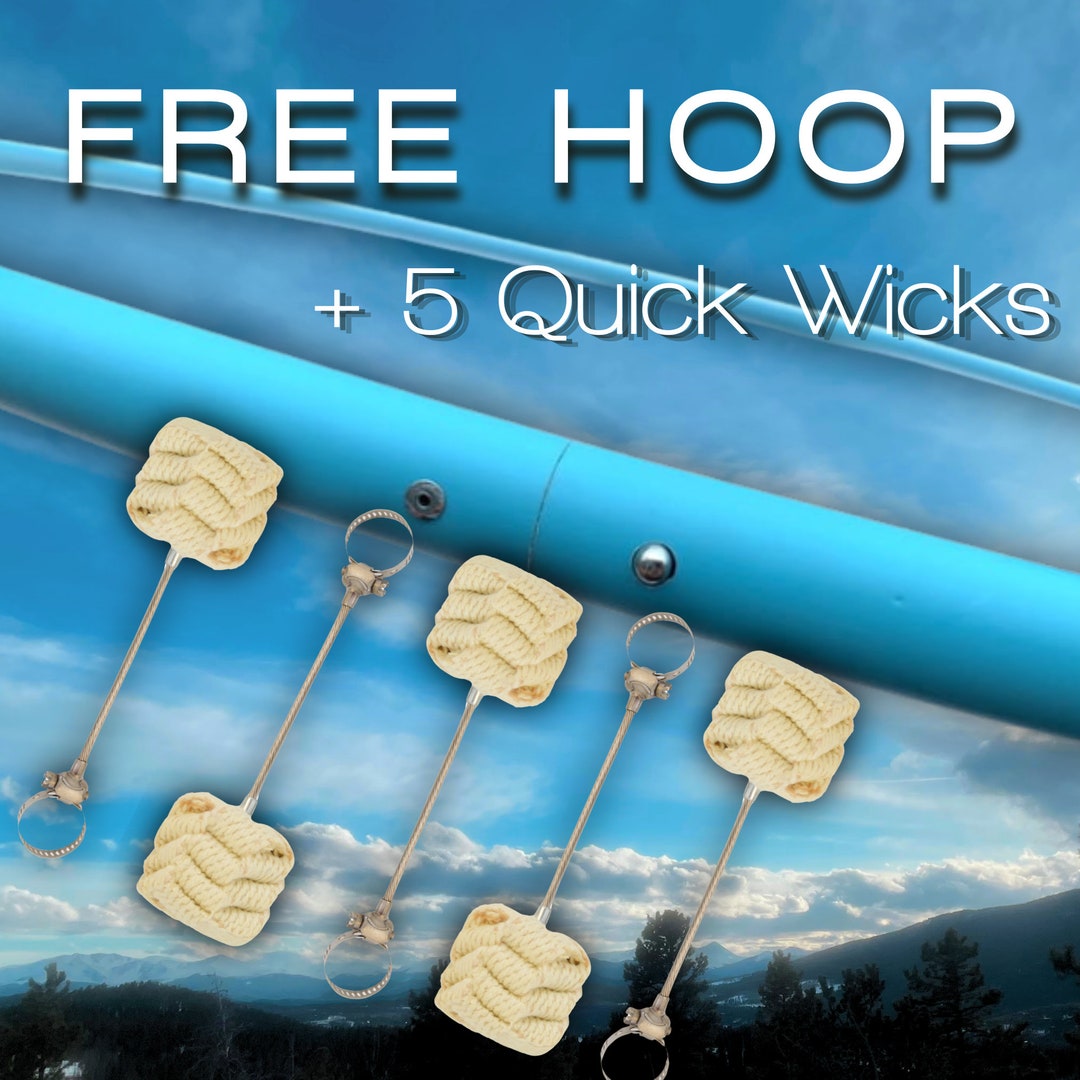 FREE HOOP W/ 5 or 6 Quick Wicks, Polypro, Crown Knot Quick Wick / Instant Firehoop / Kevlar ...