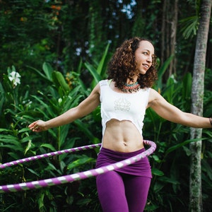 40 Beginner Travel Hula Hoop // Push Button Connector for Coiling - Etsy