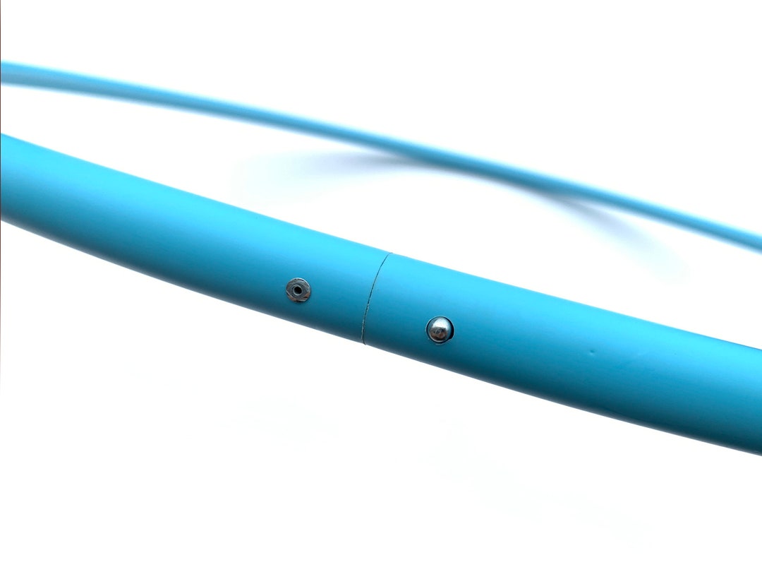 Sky Blue Polypro Hoop / Travel Hula Hoop With Push Button Connector ...