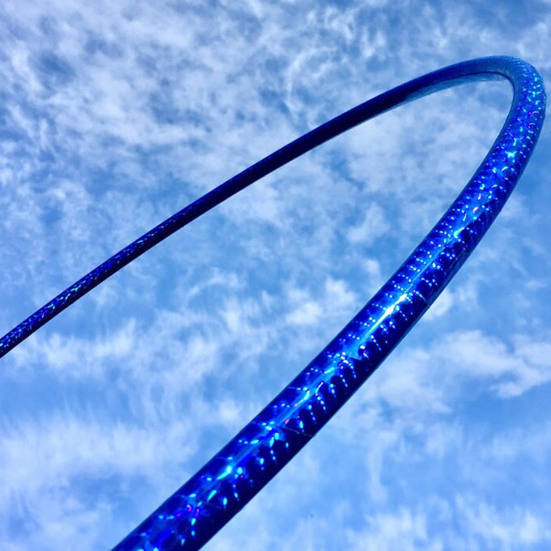 Royal Blue Prismatic Taped Travel Hula Hoop / Fully Taped Performance ...