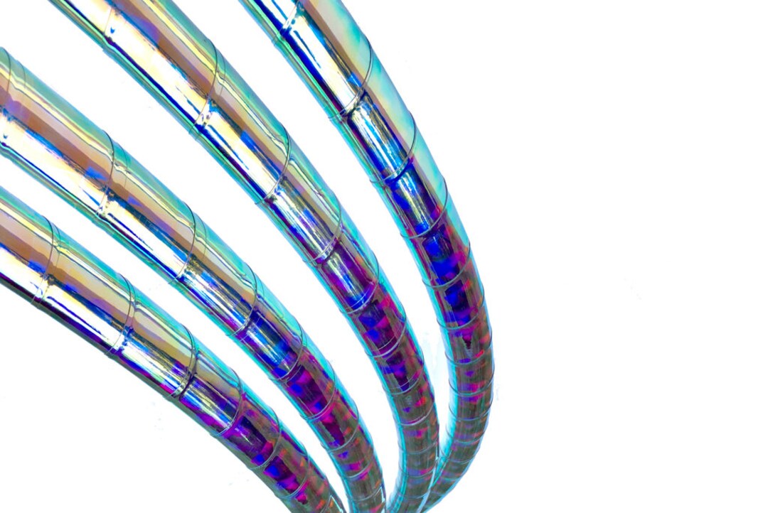 Caribbean Opal Taped Travel Hula Hoop / Fully Taped Performance Hoop ...